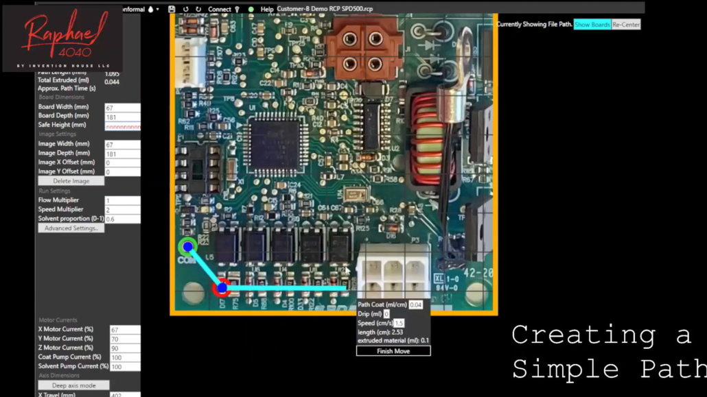 Programming Simple PCB Coating Path - Invention House